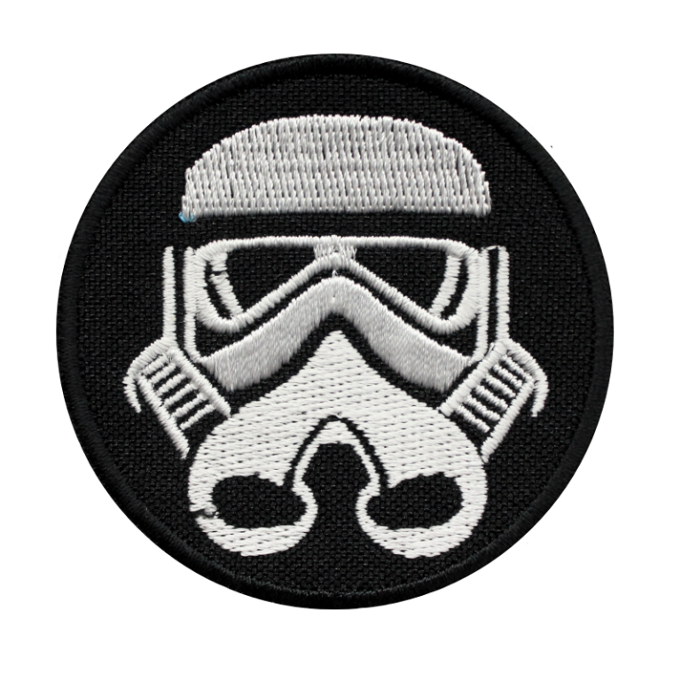 Stormtrooper Helmet Emblem - Lousãtextil - Embroidery and Professional ...